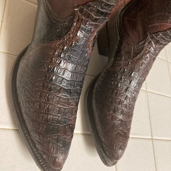 Tony Lama | Shoes | Tony Lama Hornback Lizard Usa Leather Cowboy Boots ...
